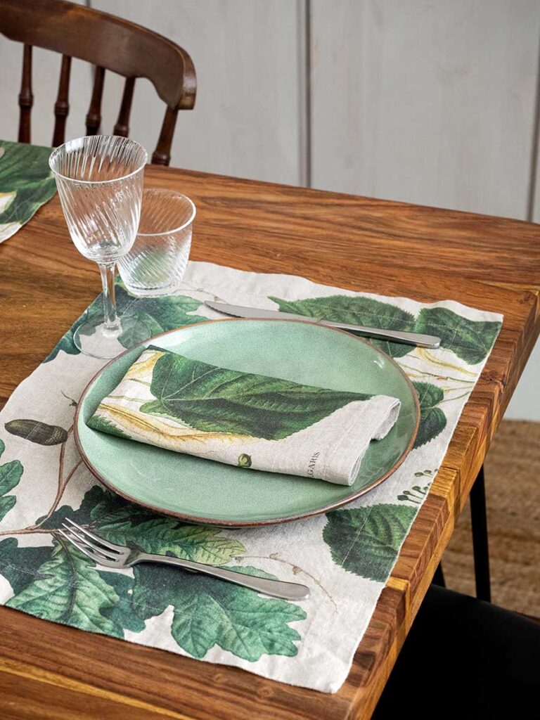 Trees Linen Table Runner | Linoroom home linen